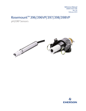 Rosemount 396, 397, 398 pH/ORP Sensor Owner's Manual | Manualzz