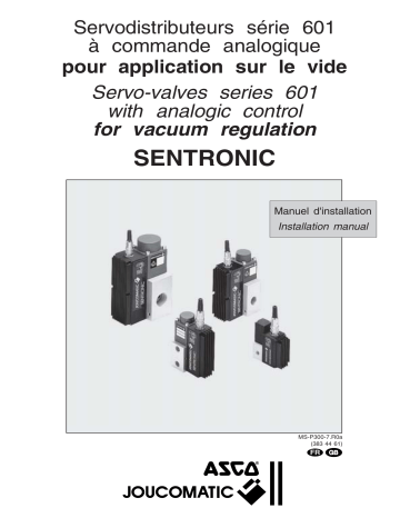 ASCO Series 601 Servo-Valves Installation manual | Manualzz
