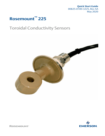 Rosemount 225 Toroidal Conductivity Sensor Owner's Manual | Manualzz