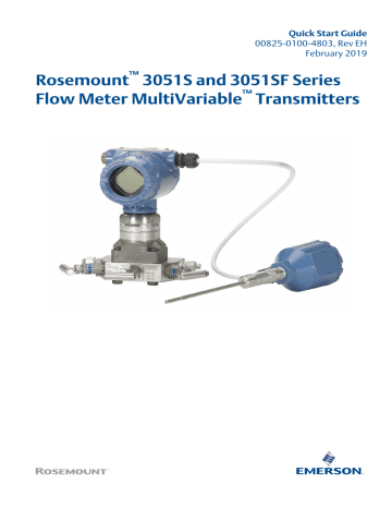 Rosemount 3051S MultiVariable™ Transmitter and 3051SF Series Flowmeter ...