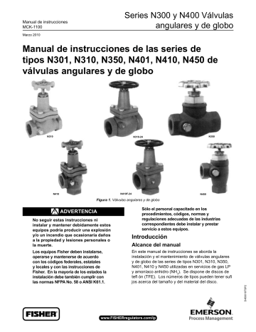 Fisher Las series de tipos N301, N310, N350, N401, N410, N450 de ...
