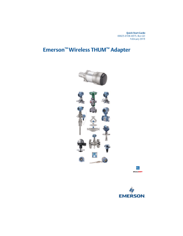 Rosemount Smart Wireless THUM Adapter Quick Start Guide | Manualzz