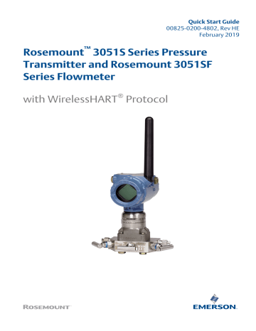 Rosemount 3051S Series Pressure Transmitter and 3051SF Series Flowmeter ...