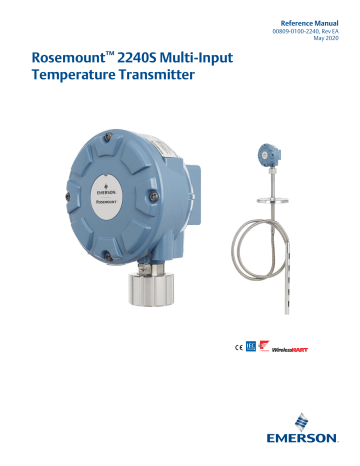 Rosemount 2240S Multi-input Temperature Transmitter Owner's Manual ...