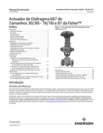Fisher Actuador de Diafragma 667 de Tamanhos 30/30i-76/76i e 87 da ...