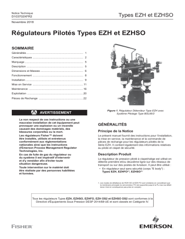 Fisher EZH Régulateurs Mode d'emploi | Manualzz