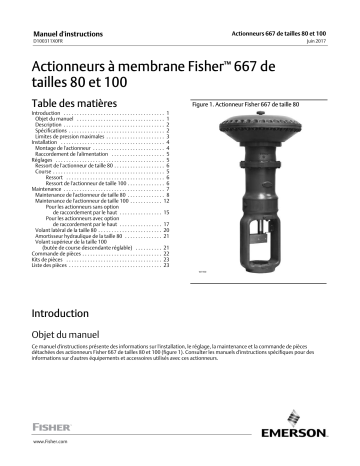 Fisher Actionneurs à membrane 667 de tailles 80 et 100 ( 667 Diaphragm ...