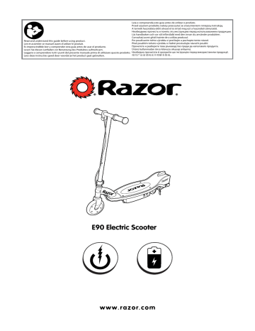 Razor E90 Accelerator Electric Scooter Manuel utilisateur | Manualzz