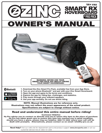Zinc Smart RX Pro Hoverboard Manual - User Guide and Instructions ...