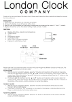 Manually Setting the Time and Date. Brookstone TimeSmart, TIMESMART ...