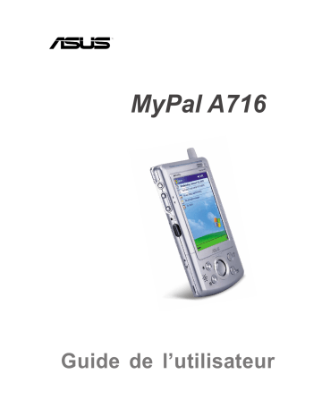 Asus MyPal A716 Mode d'emploi | Manualzz