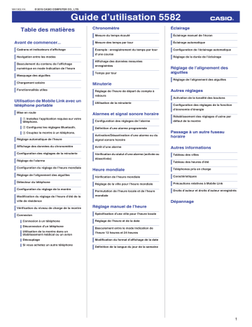 Casio 5582 Mode d'emploi | Manualzz
