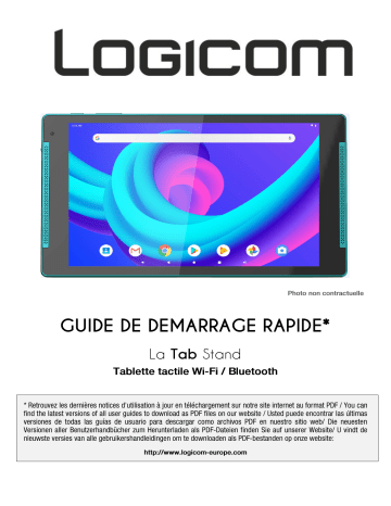 Logicom La Tab Stand Guide de démarrage rapide | Manualzz