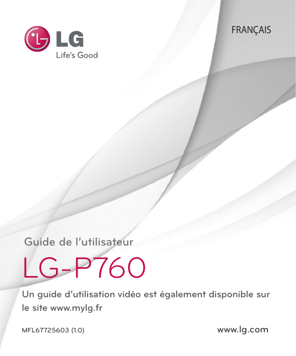 LG P760 Mode d'emploi | Manualzz