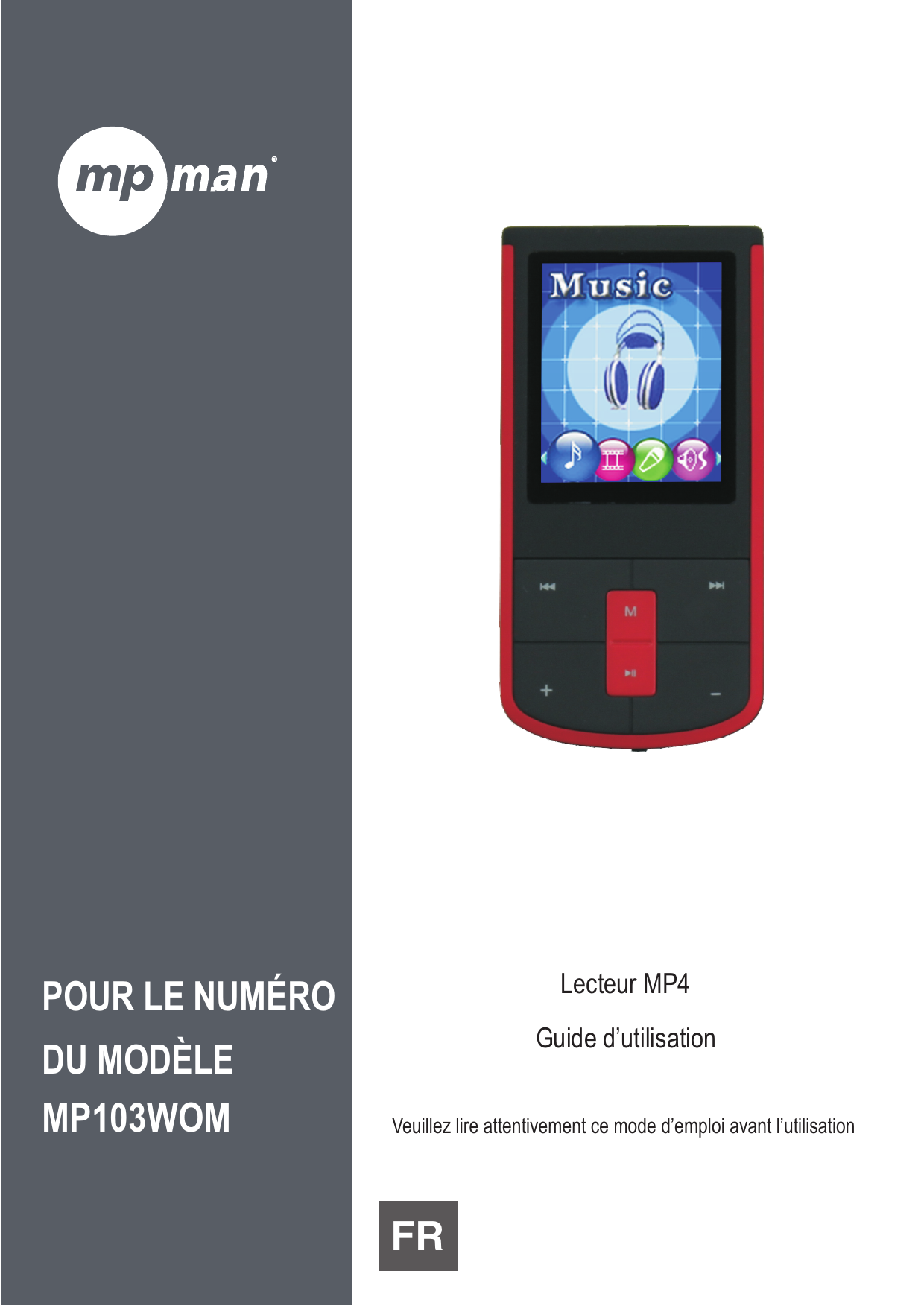 MPMan MP 103 WOM Mode d'emploi | Manualzz