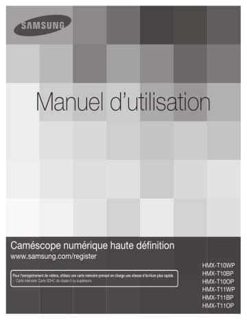 Samsung HMX T10BP, T10OP, T10WP Mode d'emploi | Manualzz