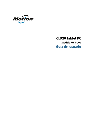 Motion Computing CL920 Windows 8.1 Guía del usuario | Manualzz