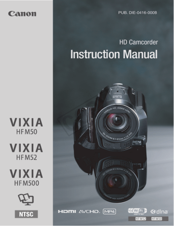 Canon Vixia HF-M500 Instruction manual | Manualzz