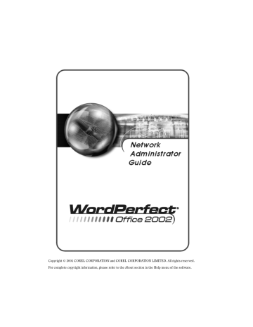 Corel WordPerfect Office 2002 Guide | Manualzz