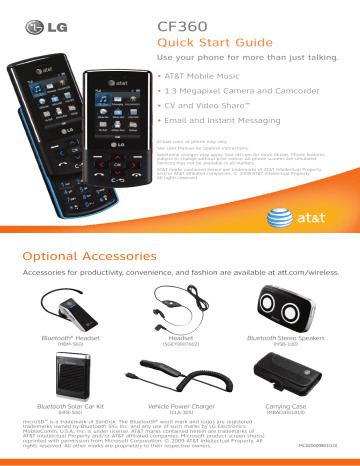 LG CF CF360 AT&T User manual | Manualzz
