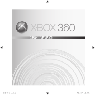Microsoft Xbox 360 Xbox Live Vision Instructions | Manualzz