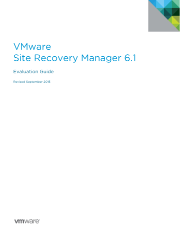 VMware vCenter Site Recovery Manager 6.1 Guide | Manualzz