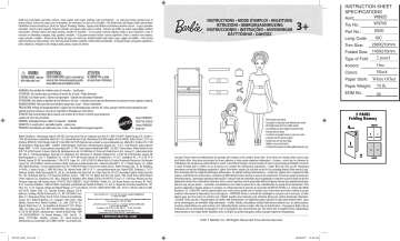 Barbie Barbie I Can Be Teacher Playset Doll, W3745 Instrucciones de ...