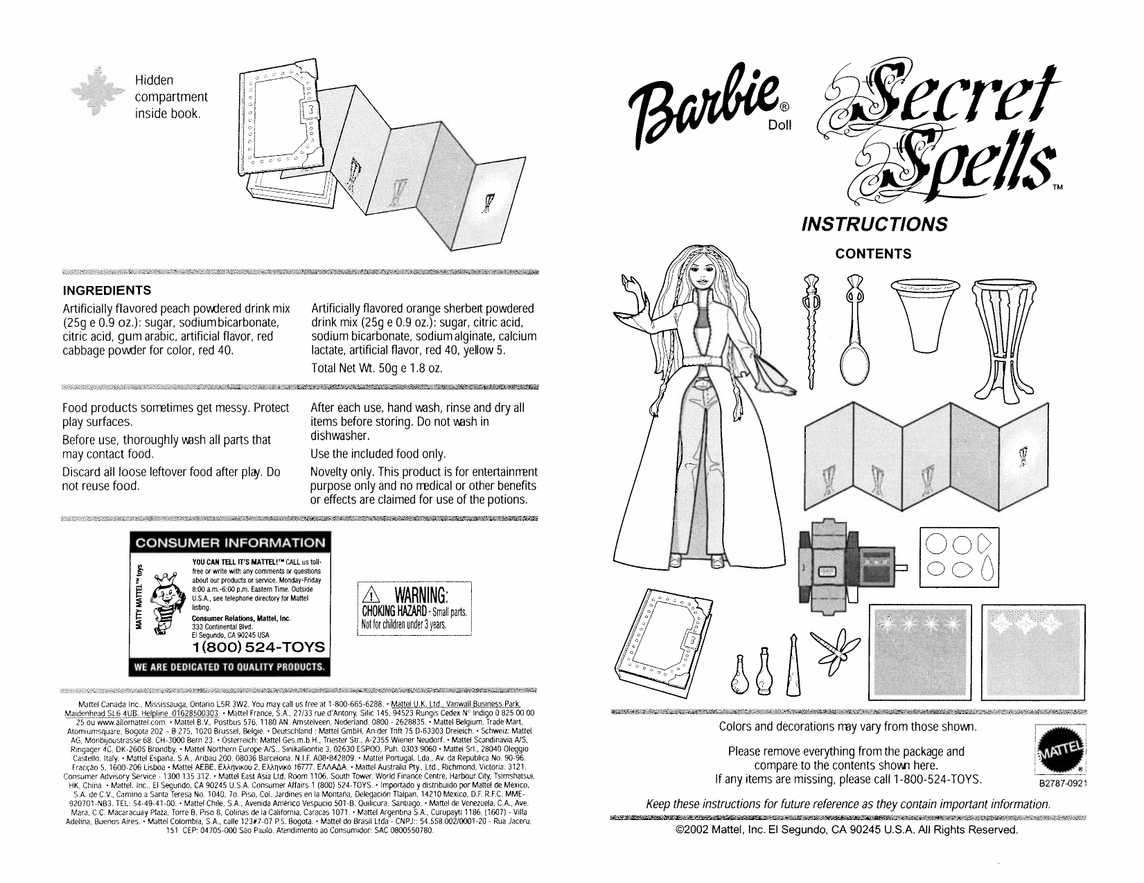 Mattel Charm Girls Barbie Doll User manual | Manualzz