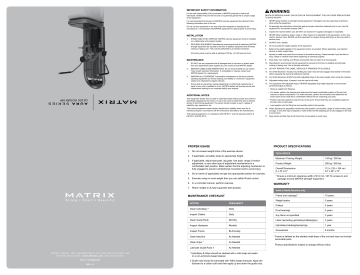 Matrix G3-S76 Aura Rotary Hip Owner's Guide | Manualzz