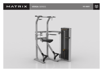 Matrix VS-S601 Versa Chin / Dip Assist 取扱説明書 | Manualzz