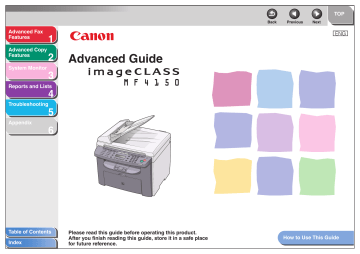 Canon imageCLASS MF4150 Basic Guide | Manualzz