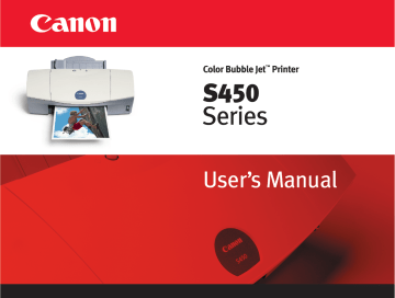 Canon S450 printer User Manual | Manualzz
