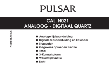 Pulsar N021 Handleiding | Manualzz