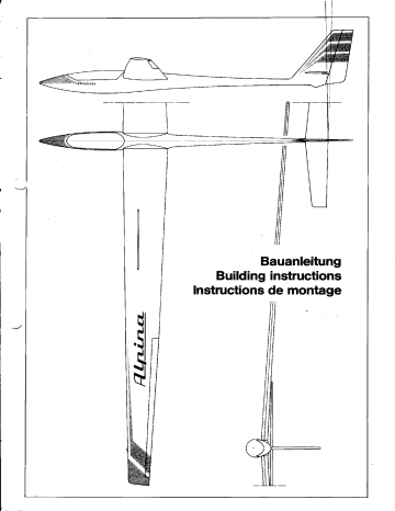MULTIPLEX Alpina Bedienungsanleitung | Manualzz