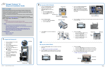 Rimage 8100 / 7100 / 6100 Installationsanleitung | Manualzz