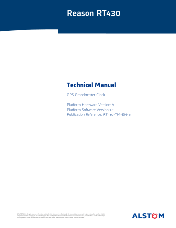 GE Reason RT430 Technical Manual | Manualzz