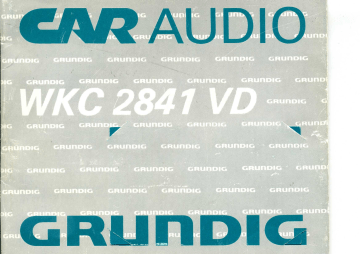 Grundig WKC 2841 VD Owner Manual | Manualzz