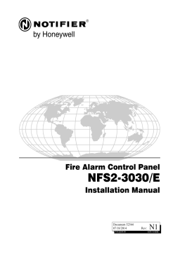 Notifier NFS2-3030 - Installation manual, Operation manual, Operation And Maintenance Manual