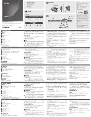 ATEN CN8000A, CN8000A-AT-U 快速入门指南 | Manualzz
