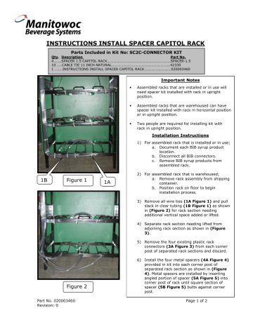 Multiplex BIB Rack Spacers Installation Guide | Manualzz