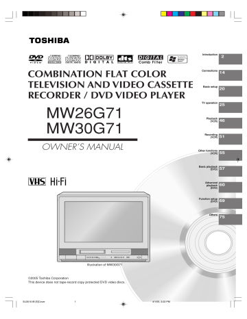 Toshiba MW30G71 Television User Guide | Manualzz