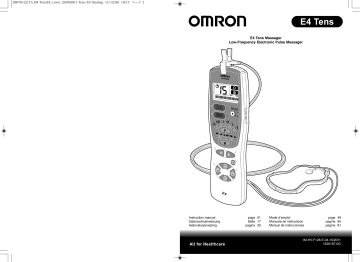 Omron E4 - HV-F128-E de handleiding | Manualzz