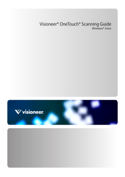 Visioneer Patriot D40 - User guide, User Guide, Reference guide