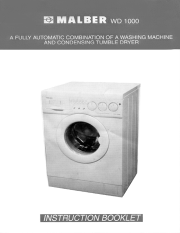 Malber WD 1000 Instruction Booklet | Manualzz