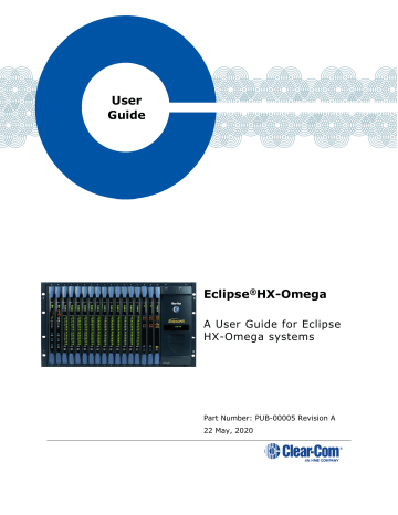 Clear-Com Eclipse HX Omega User Guide | Manualzz