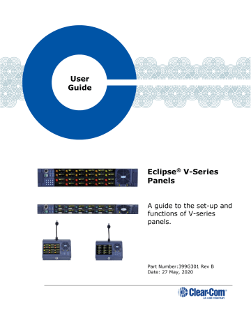 Clear-Com V-Series Panels User Guide | Manualzz