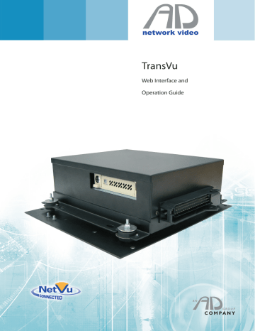 Dedicated Micros TransVu Configuration & Operation Guide | Manualzz