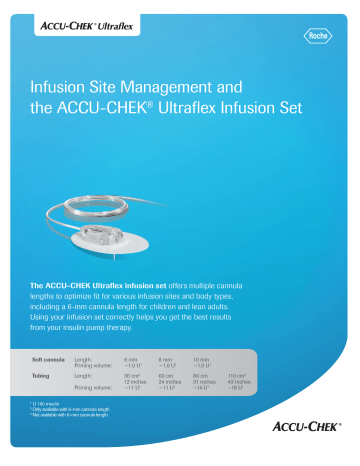 Accu-Chek Ultraflex infusion set Quick Reference Guide | Manualzz