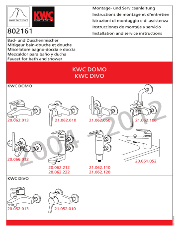 KWC DOMO 2004 21.062.310.000 Instructions | Manualzz