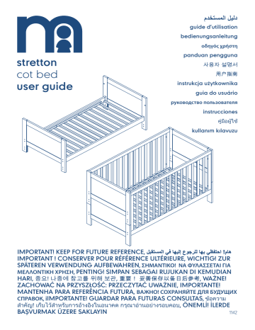 mothercare Stretton Cot Bed Mode d'emploi | Manualzz
